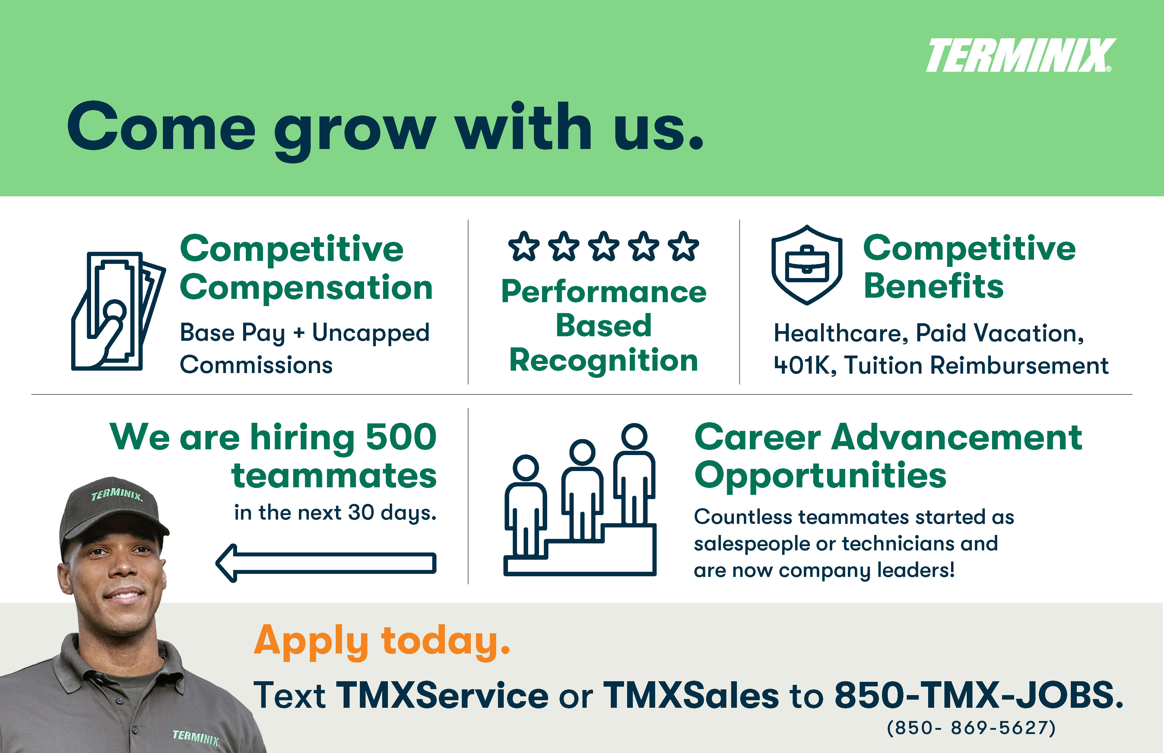 Terminix to Hire 500 Technicians and Outside Sales Professionals | Terminix